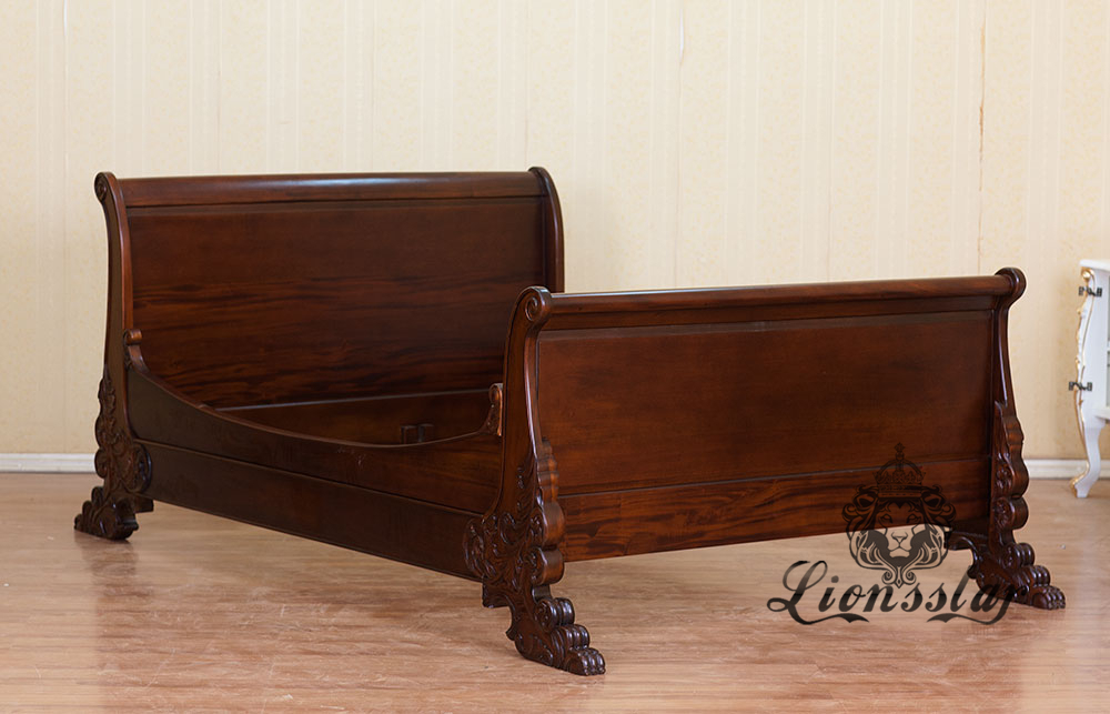 Empire Bett Barock Mahagoni | Lionsstar GmbH